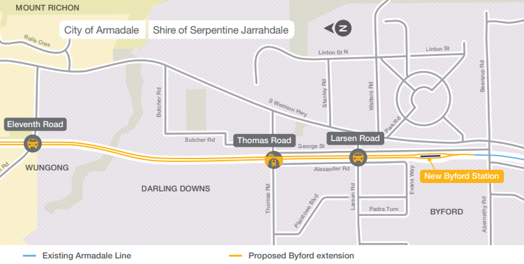 Byford Rail Extension Update February 2022